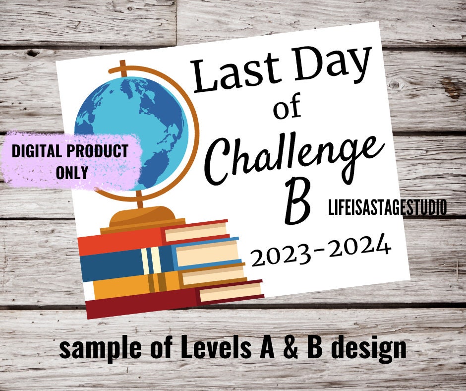 Digital Download Last Day of School Sign Printables - Etsy