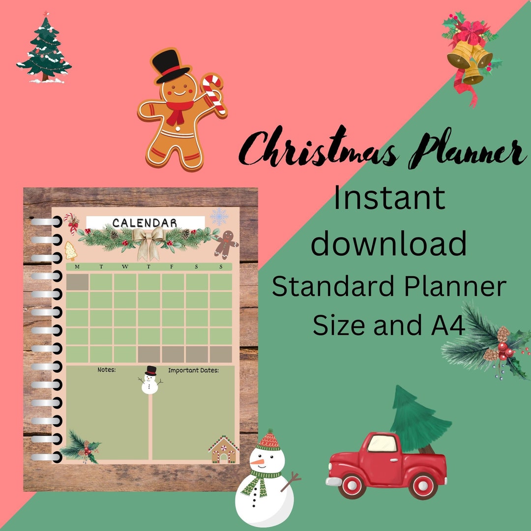 Christmas Planner, Digital Christmas Event Planner, Ipad, Goodnotes ...