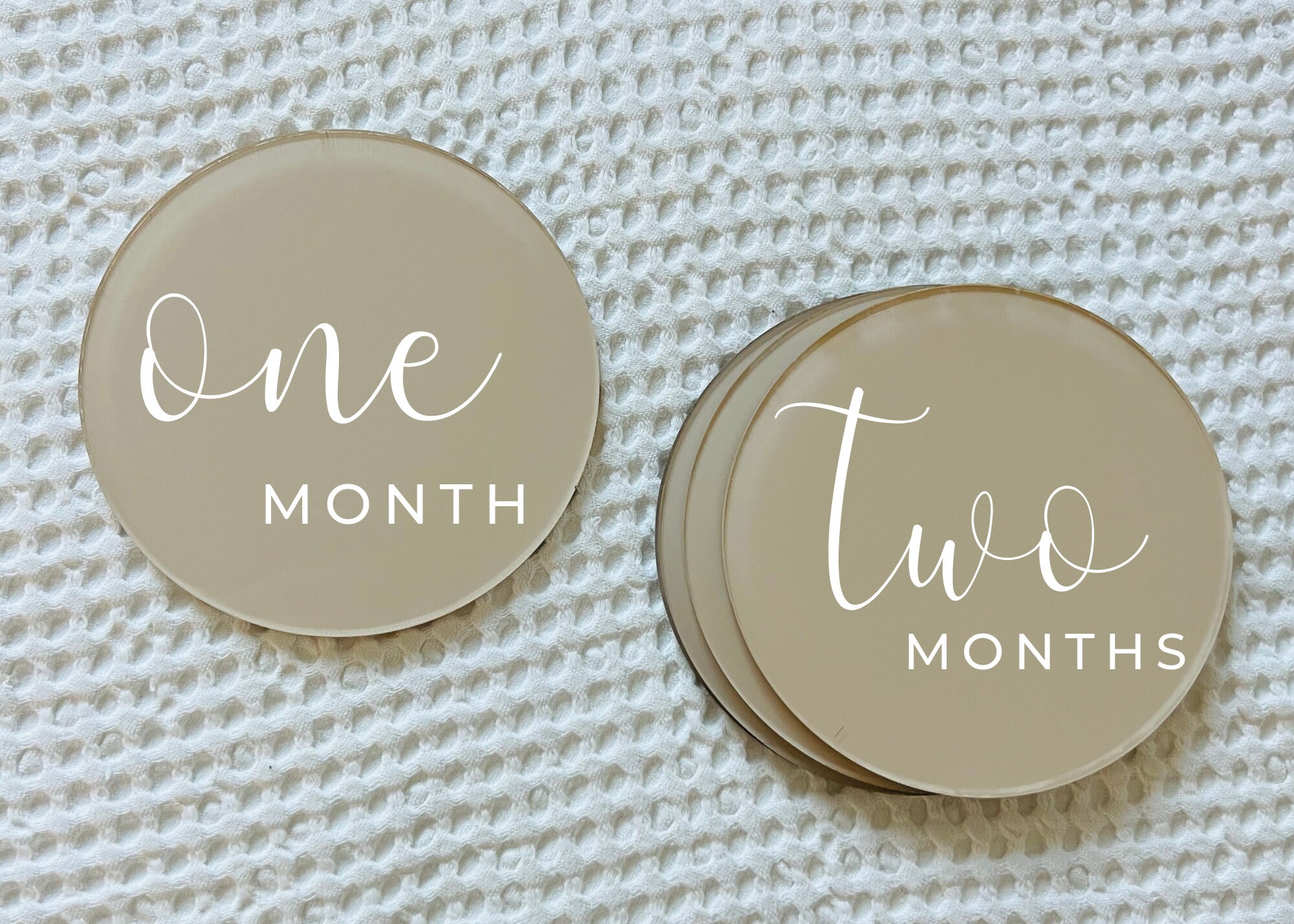 Acrylic Baby Milestones | Acrylic Milestone Discs, Monthly Milestones ...