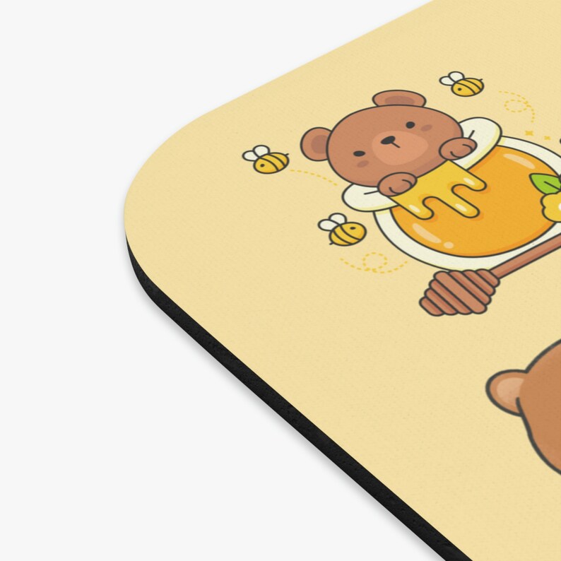 Honey Bees Mouse Pad | Cute Mousepad | Yellow Mousepad | - Etsy