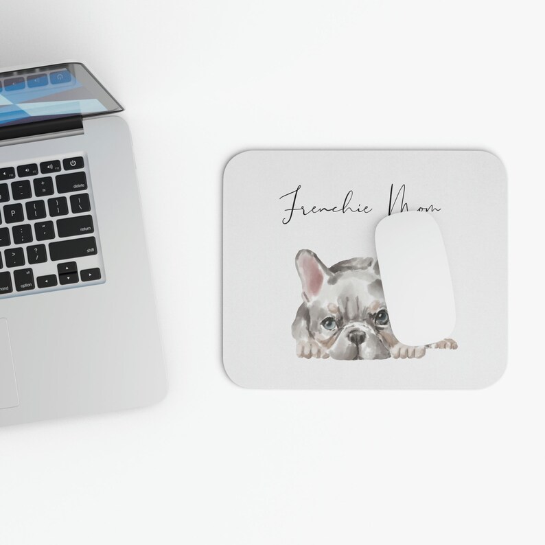 DOG MOM frenchie Mouse Pad, French Bulldog, Cute Dog Mousepad, French ...