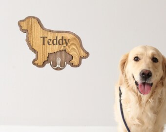 Personalised Pawprint Dog Lead Hook-plaque-holder - Etsy UK