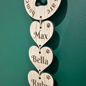 Personalised Pet Name Wall Plaque - Home is Where - Dog Plaque - Dog ...