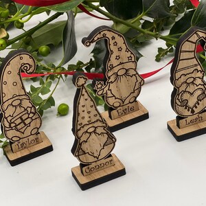 Christmas Personalised Gonk Table Names Christmas Table Names Wedding ...