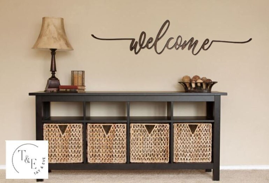 Welcome Sign - Welcome Wall Art - Wall Hanging - Decorative Welcome ...