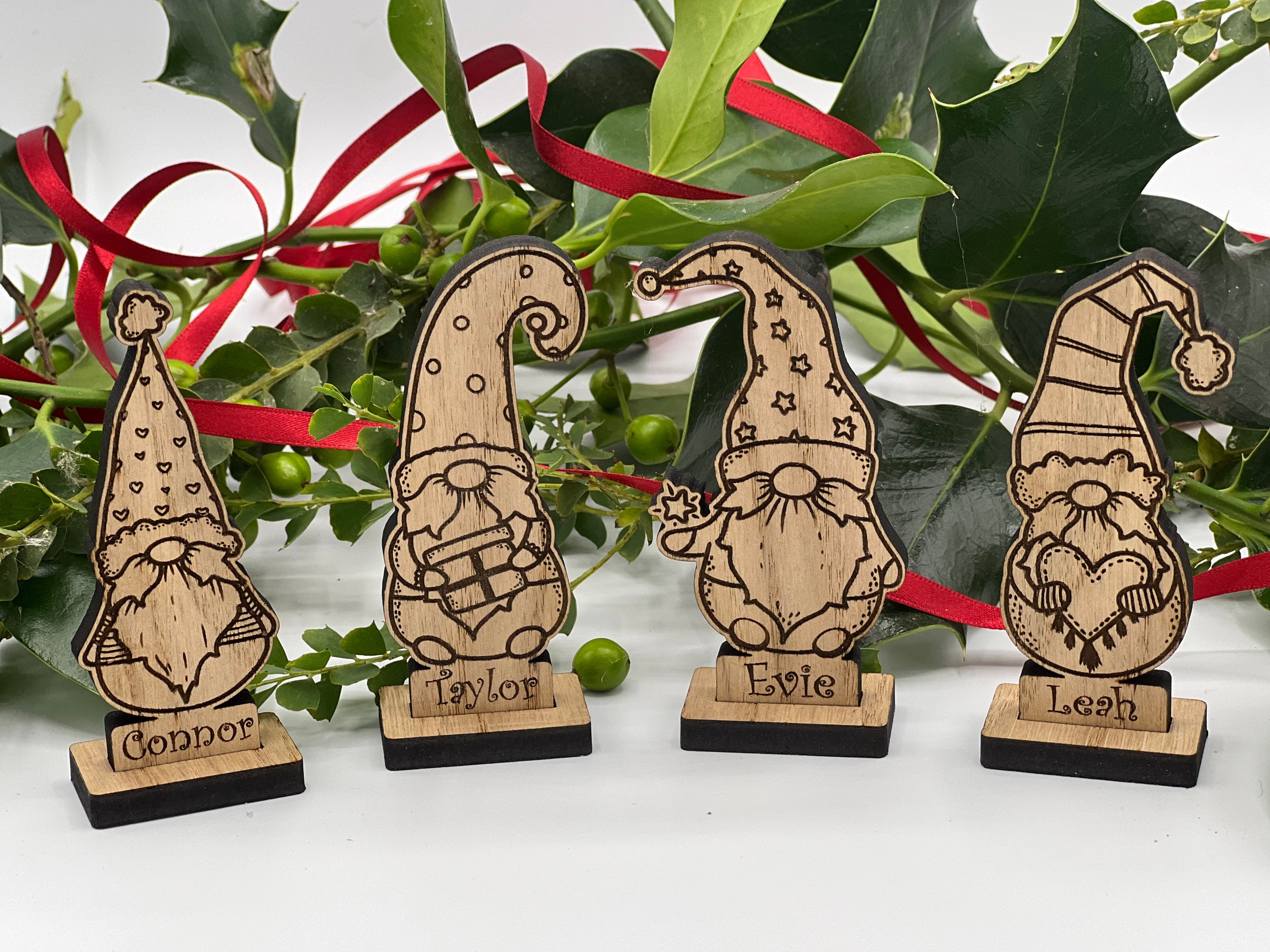 Christmas Personalised Gonk Table Names Table Decor Names - Etsy