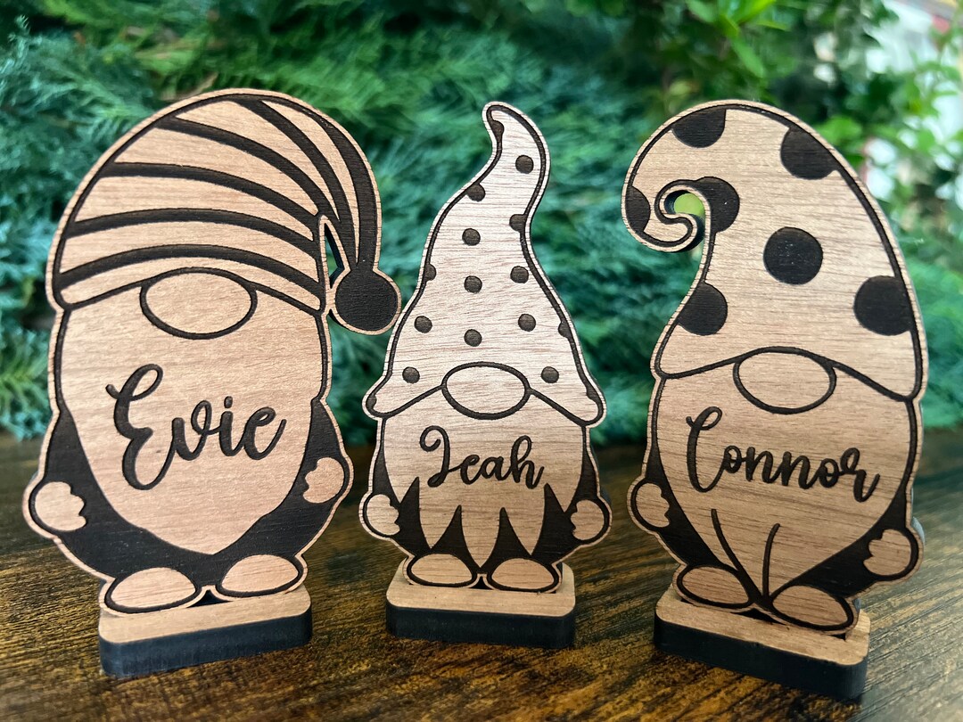 Christmas Gonk Table Names - Table Decor Names - Place Names - Party ...