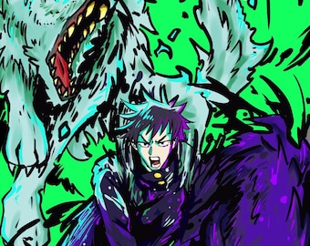 Megumi Fushiguro Divine Dogs - Etsy