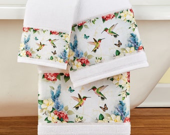 Hummingbird Bath Towel Set - Etsy