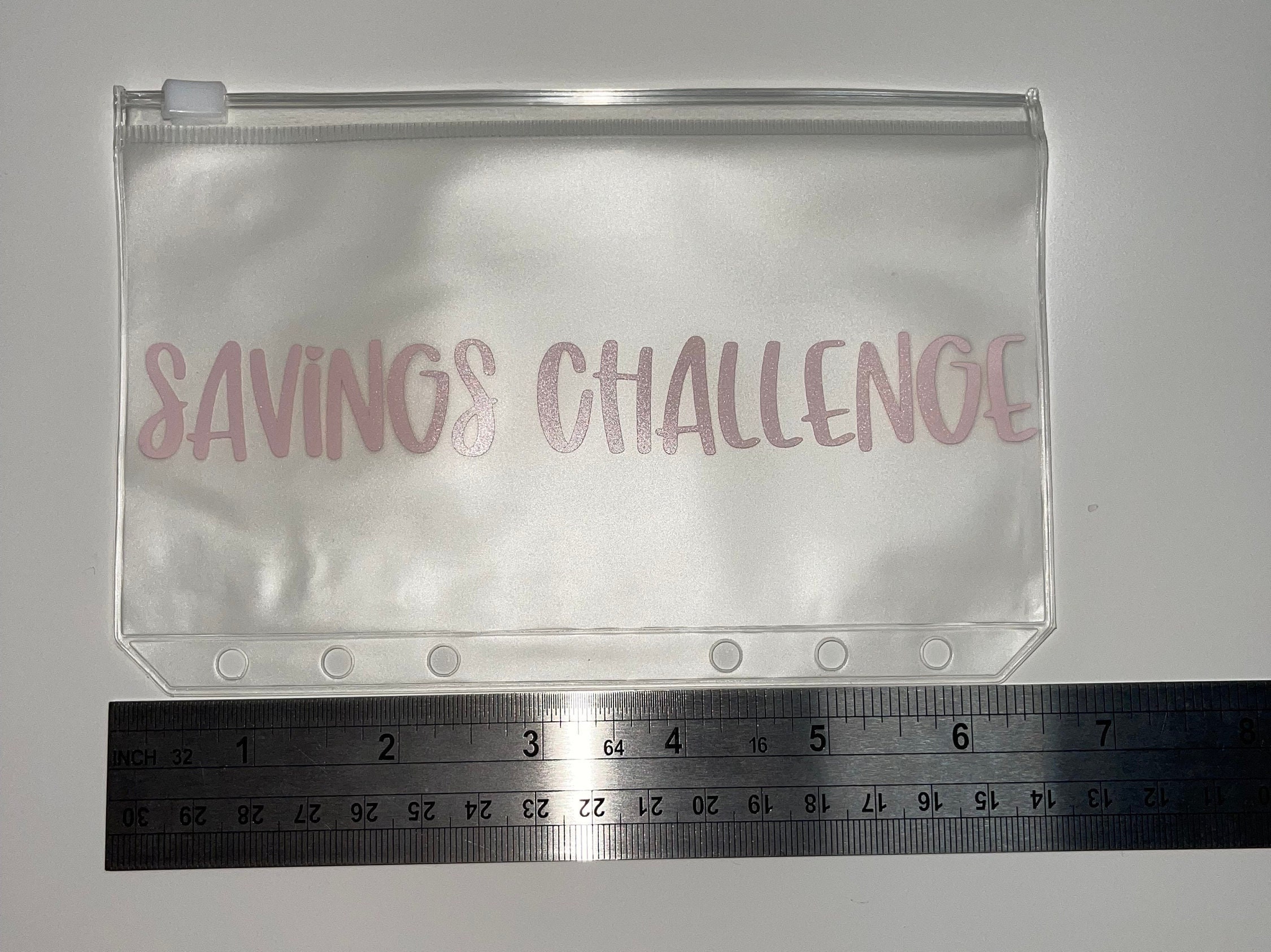 Custom A6 Cash Envelope, Vinyl Cash Envelope, Clear Zipper Cash ...