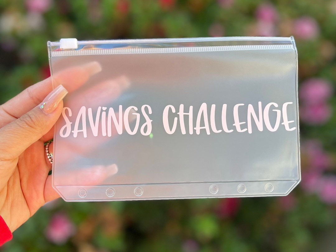 Custom A6 Cash Envelope, Vinyl Cash Envelope, Clear Zipper Cash ...