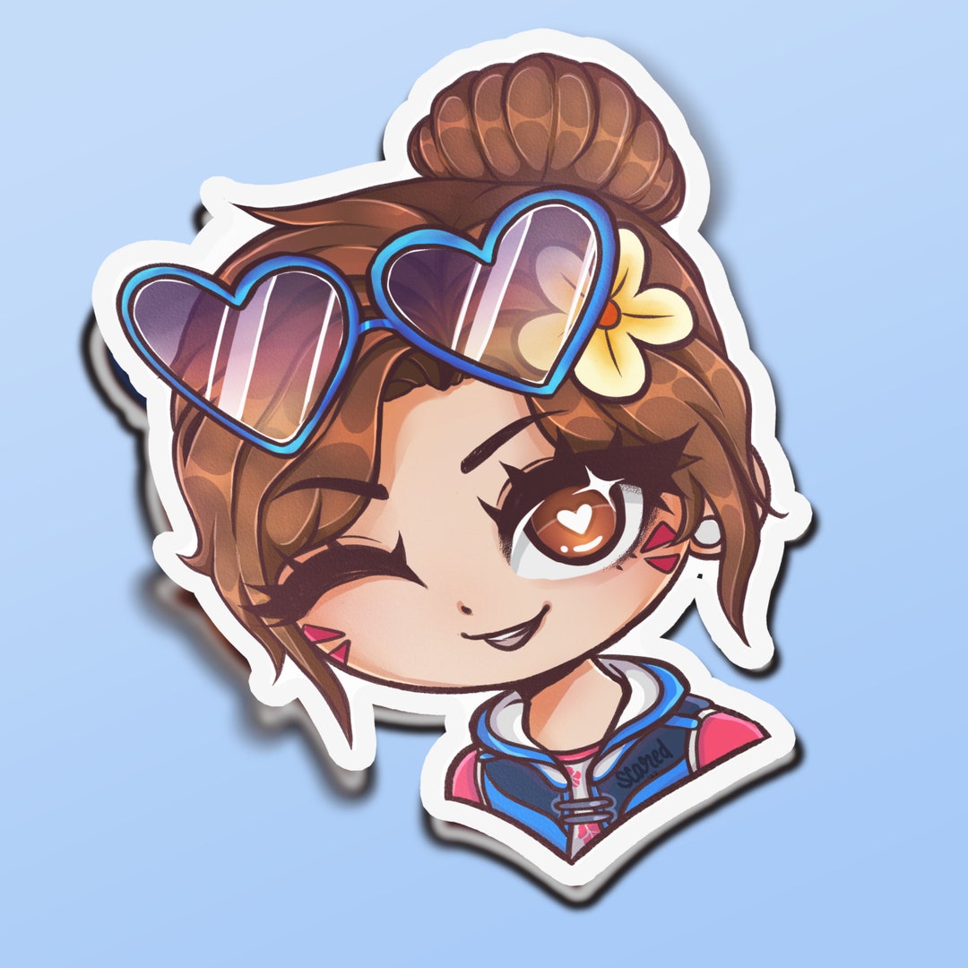 Wave Racer D.va 3x3 Vinyl Sticker - Etsy