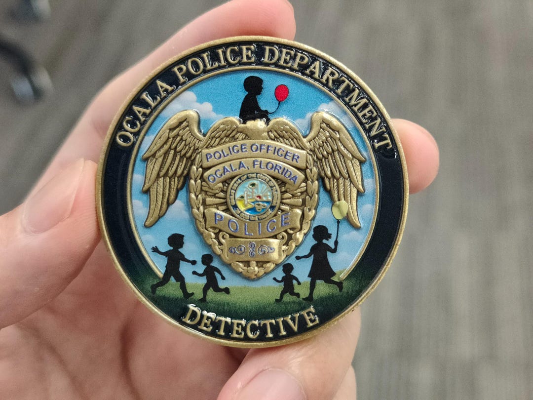 Ocala PD ICAC (internet Crimes Against Children) Challenge Coin - GOLD ...