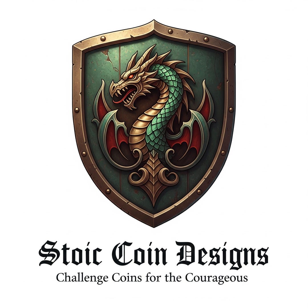 5 Coin Mystery Stoic Coin Designs Bag - Etsy