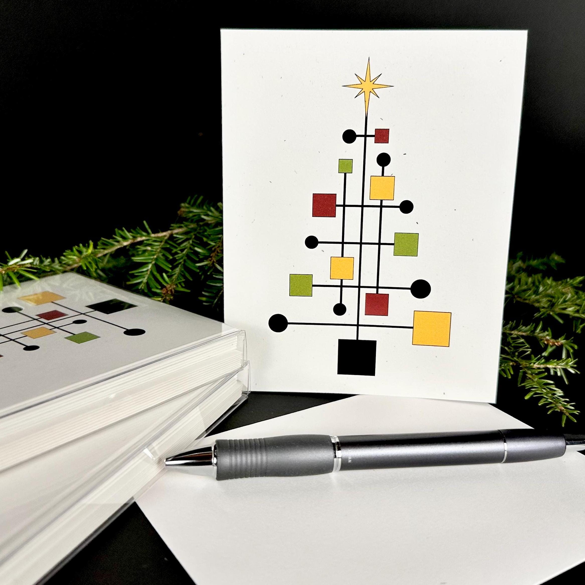 Eco-friendly Mid-century Modern Note Card Sets: Mod Circuit Series ...