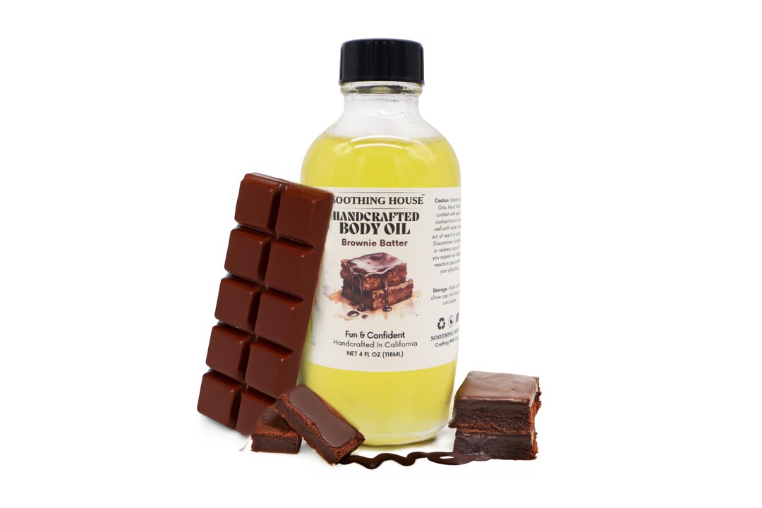 Handcrafted Brownie Batter Body Oil - 4 Oz- Dropper Included Suitable ...