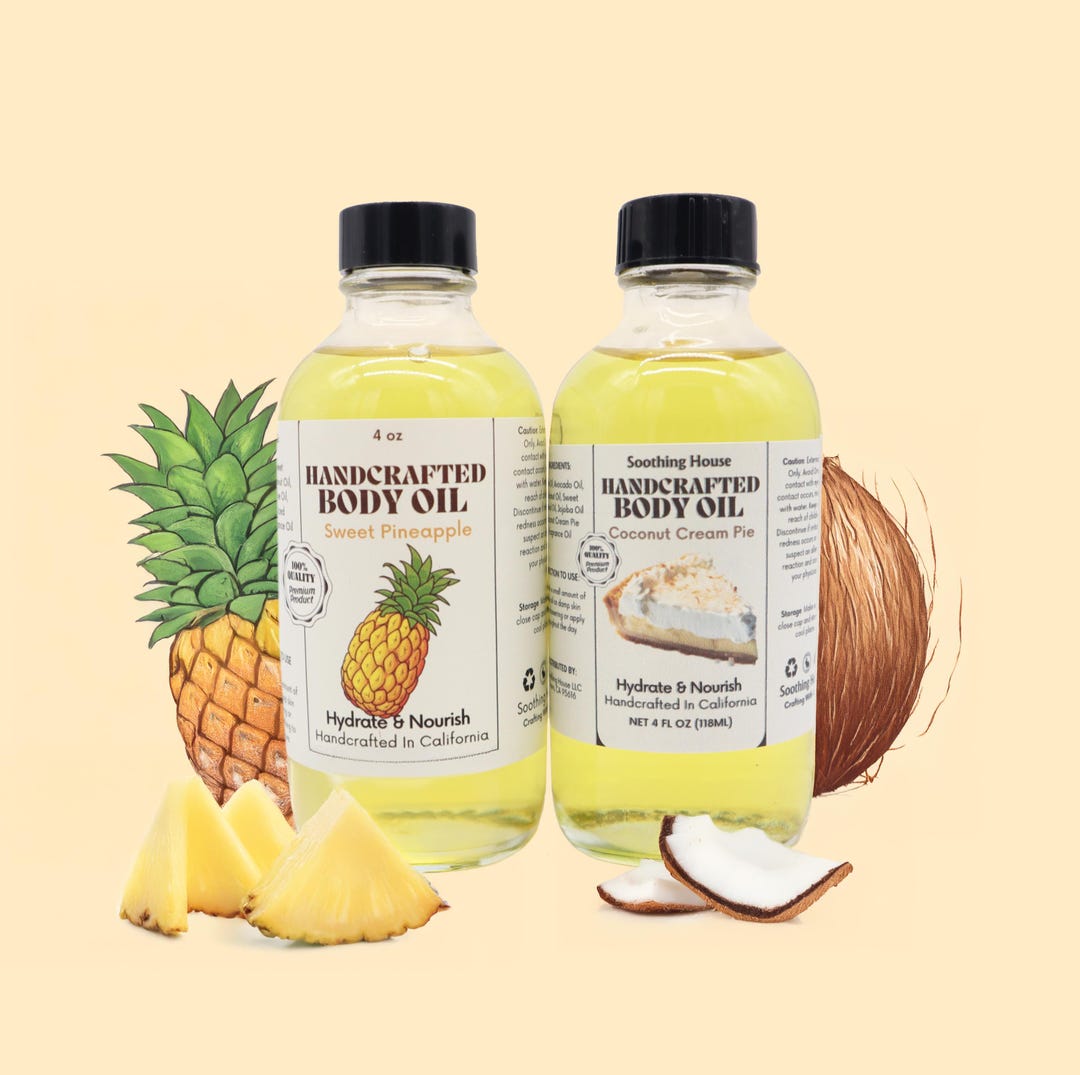 Piña Colada Body Oil Bundle: Coconut Cream Pie Body Oil & Sweet ...