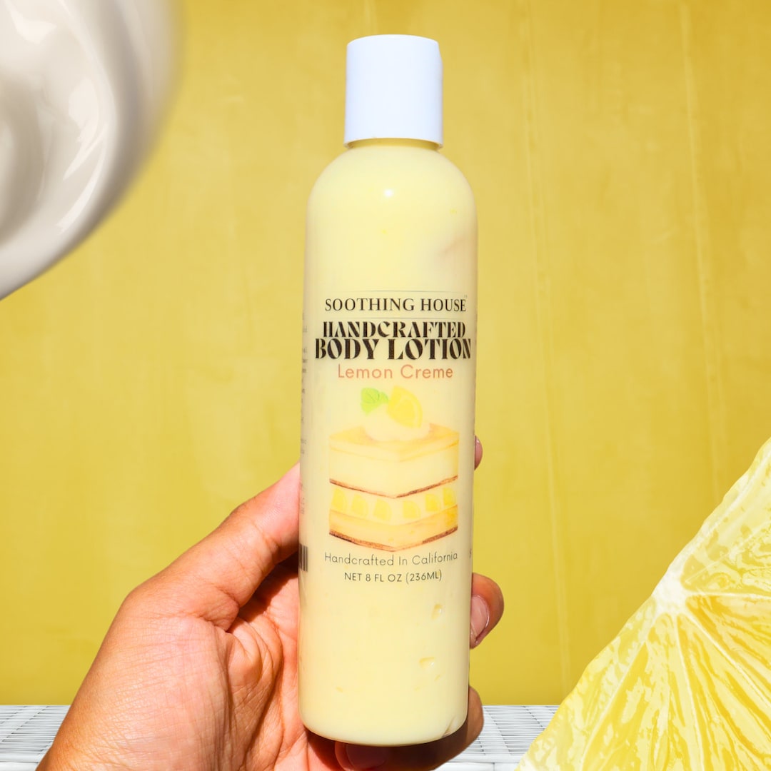 Handcrafted Lemon Creme Lotion for Skin Hydration and Protection - Etsy