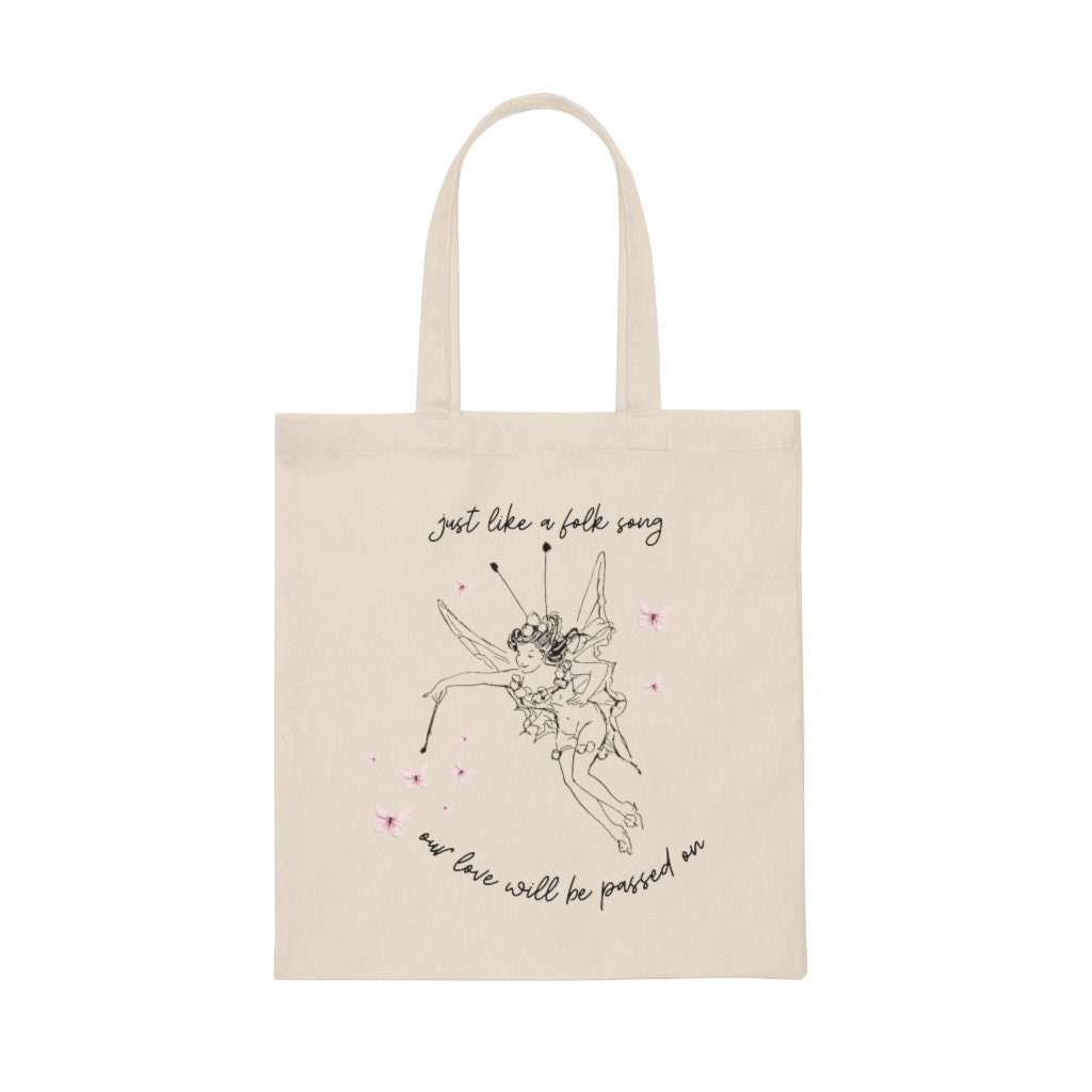 Taylor Swift Folklore Tote Bag, Just Like a Folk Song Our Love Will Be ...