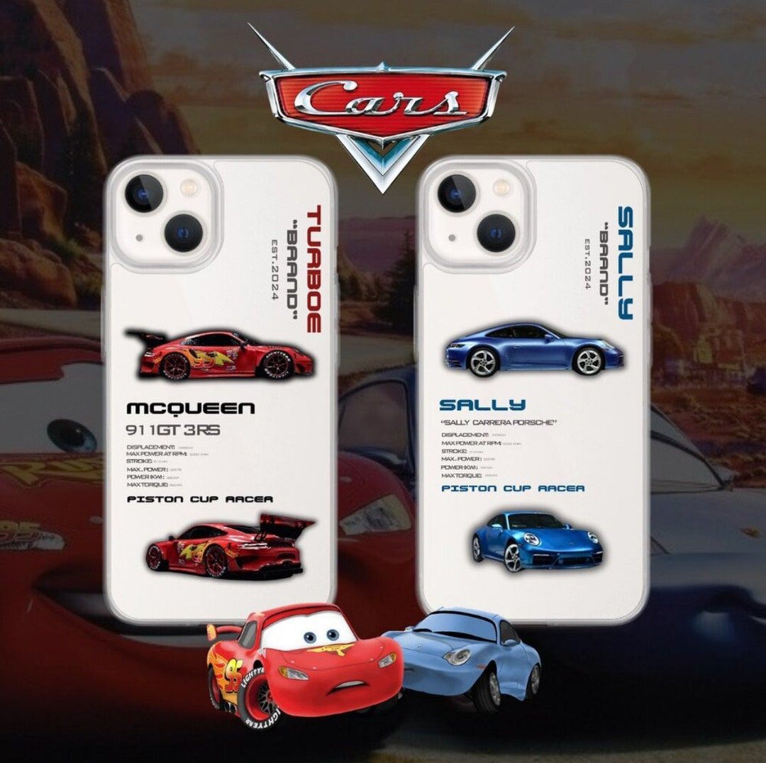 Lightening Mcqueen Sally Carrerax Porsche Transparent Couple Phone ...