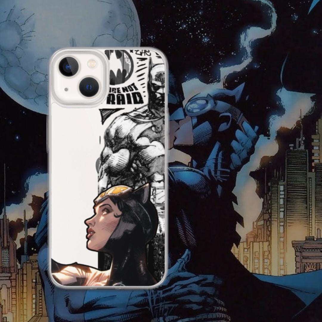 Catwoman Printed Transparent Phone Case, for Android and İOS Devices ...