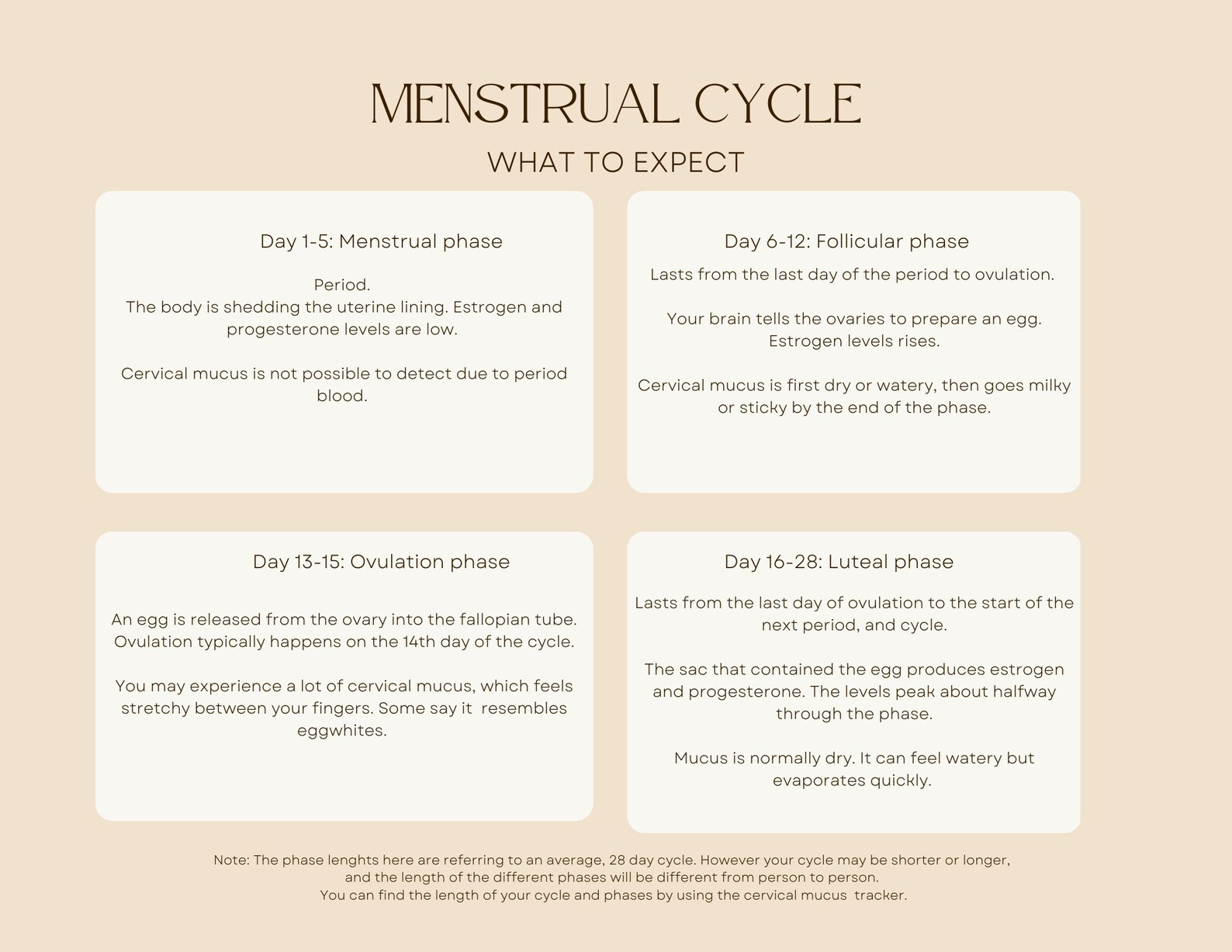 Cervical Cycle Syncing & Mapping Track Menstrual Cycle and - Etsy