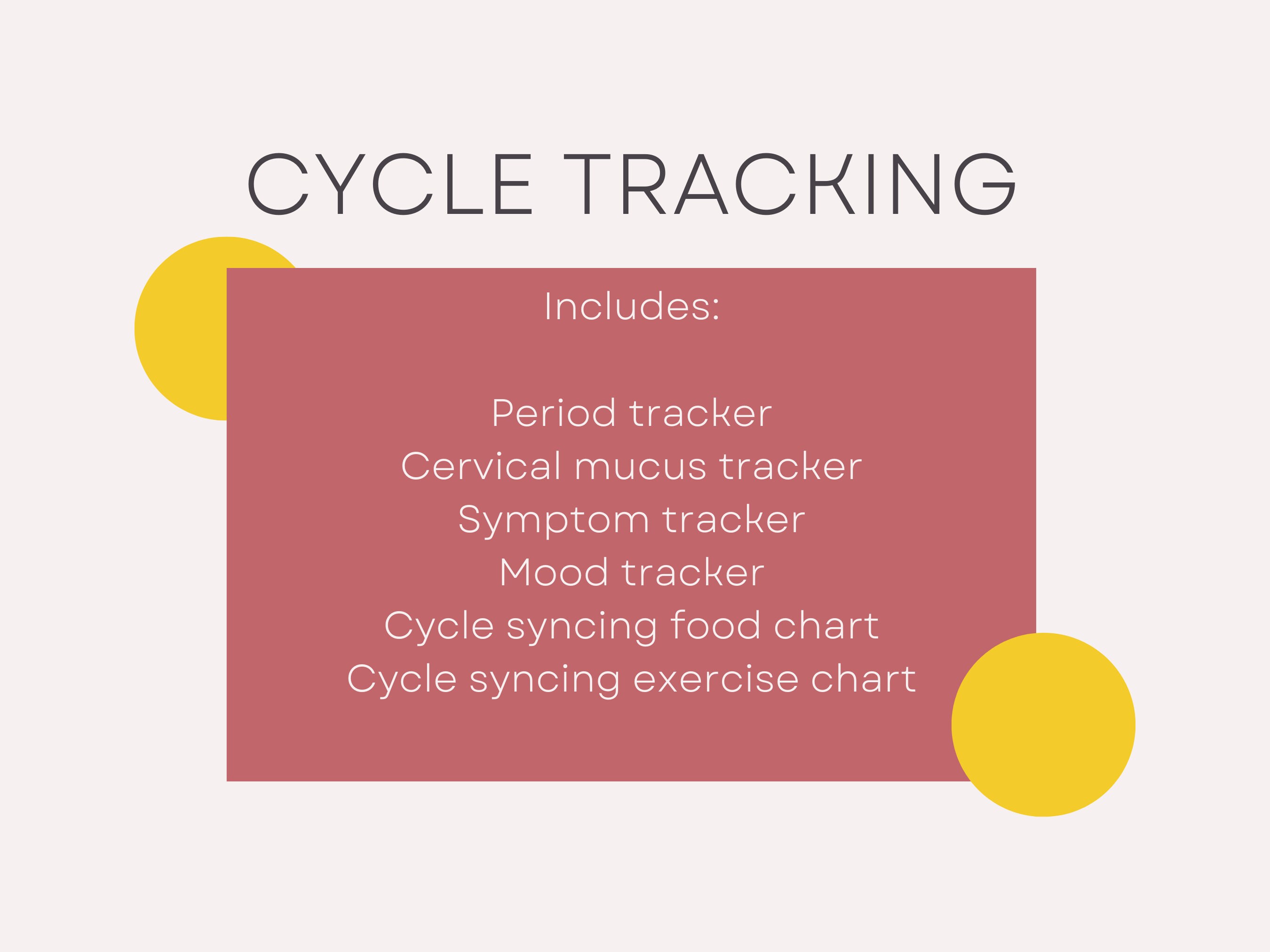 Cervical Cycle Syncing, Cycle Mapping, Natural Family Planner. Cycle ...