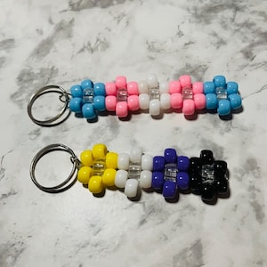 Pride Kandi Flower Keychains | Kandi Flower | Pride Kandi | Kandi ...