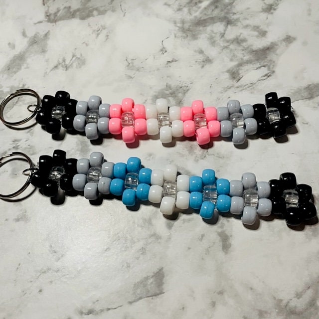 Pride Kandi Flower Keychains | Kandi Flower | Pride Kandi | Kandi ...