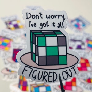 Rubik’s Cube Pride Stickers | Pride Sticker | Various LGBTQ+ Flags ...
