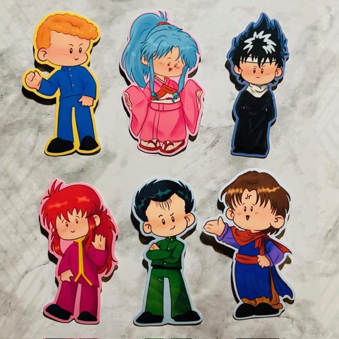 Yu Yu Hakusho Stickers | YYH Fan Art | YYH Stickers | 90s Anime ...