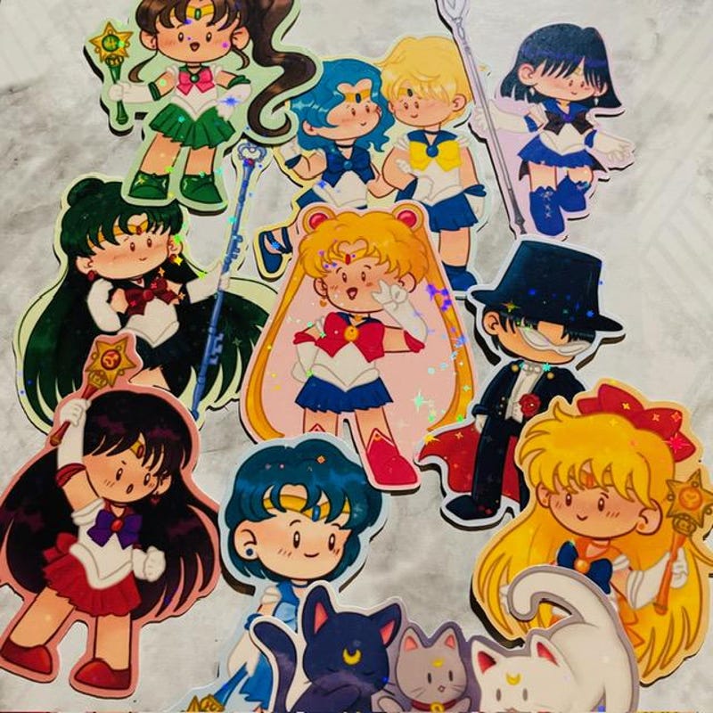 Sailor Moon Stickers - Etsy