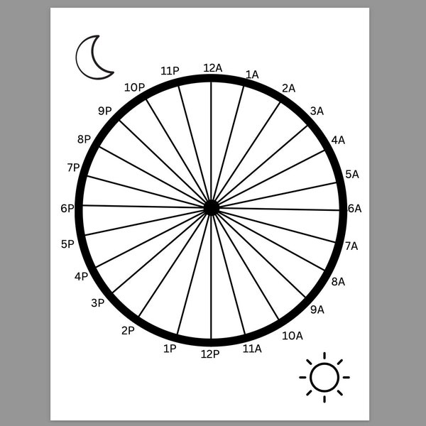 24 Hour Clock - Etsy