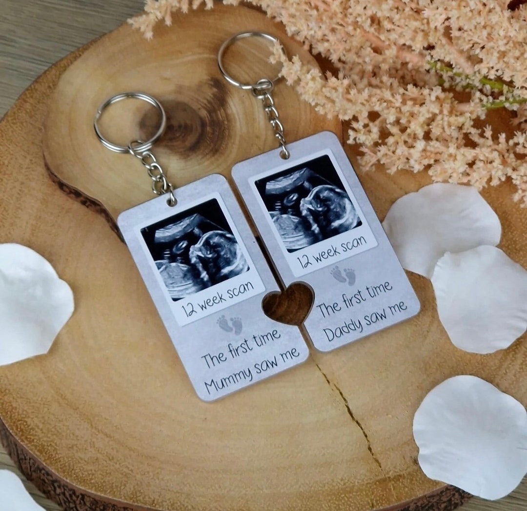 Baby Scan Keyrings . Baby Gift . Baby Shower . Baby Arrival Keyring - Etsy