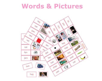 Montessori Pink Series Books Set 2: Phonetic Books for - Etsy