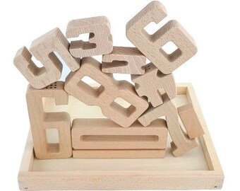 Wooden Number Blocks - Etsy
