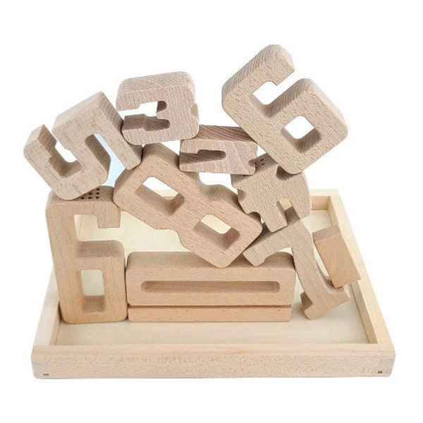 Wooden Montessori Number Blocks - Etsy