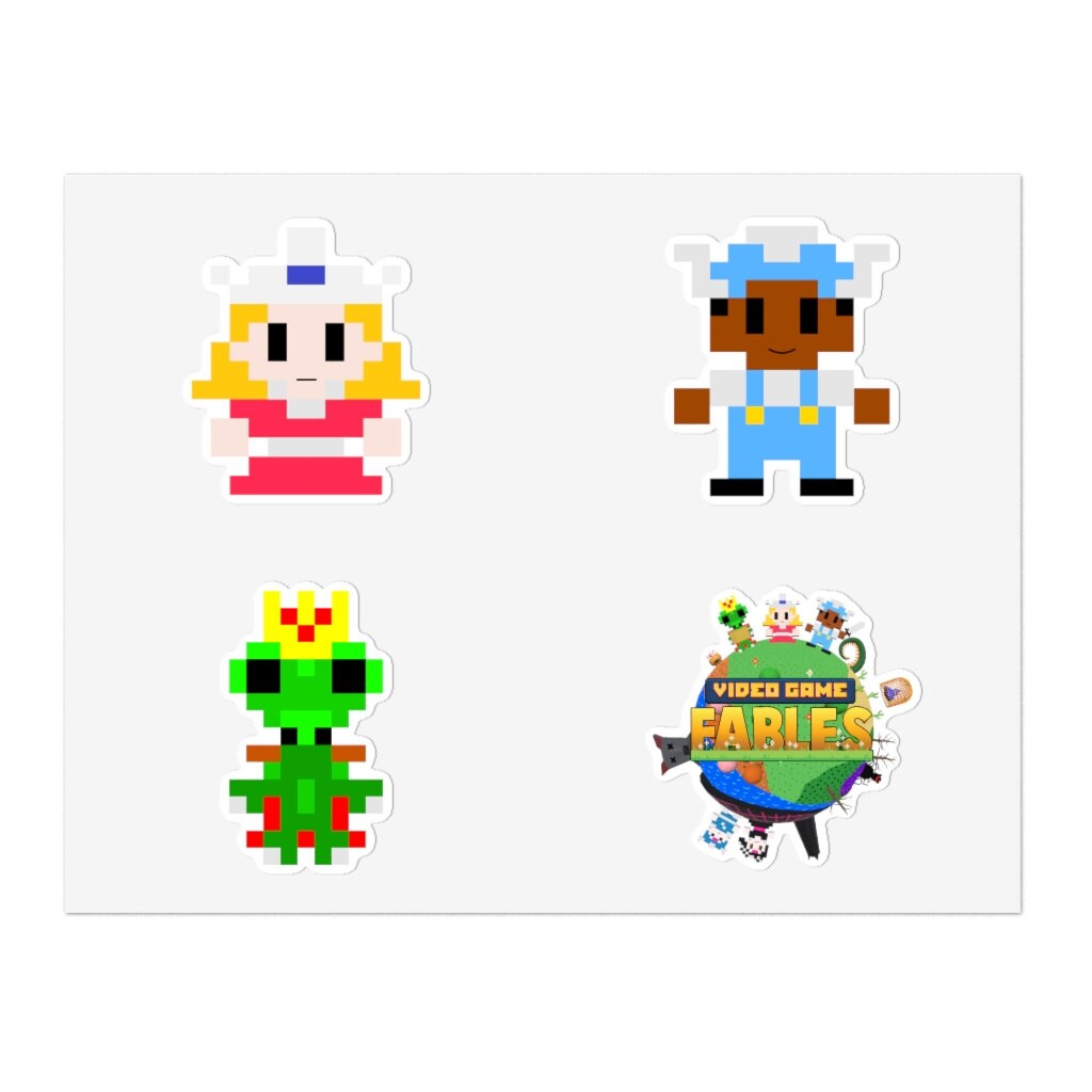 Characters & Logo Sticker Sheet aru, Nate, Tator, and Logo - Etsy