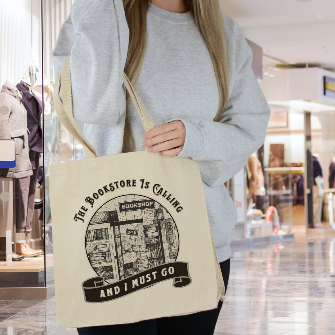 Bookstore Tote Bag Bookish Merch Sturdy Retro Totebag Book Lover Cute ...