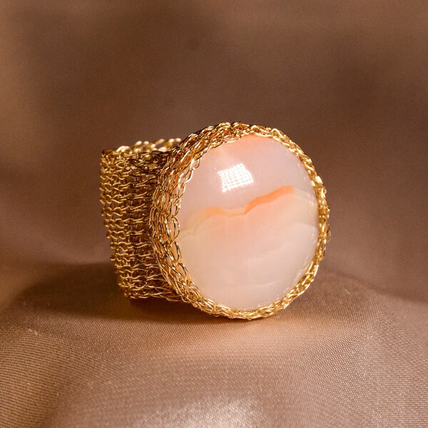Large Stone Ring - Etsy
