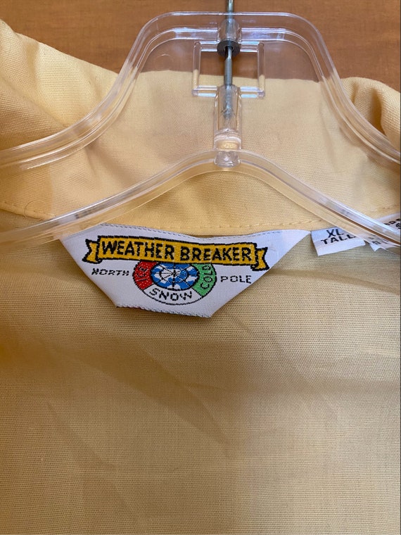 Yellow Weather Breaker Windbreaker Jacket Mens - Gem