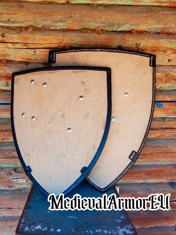 Medieval heater shield Larp reenactment Battle drop shield HMB shield ...