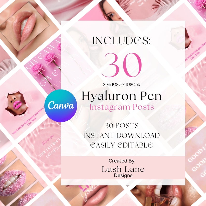 Hyaluron Pen Lip Filler Posts, Lip Filler Templates, Lip Filler ...