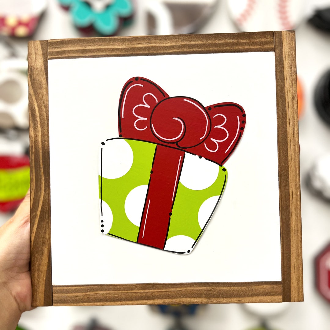 Christmas Gift Attachment | Present Attachment | Interchangeable Sign ...