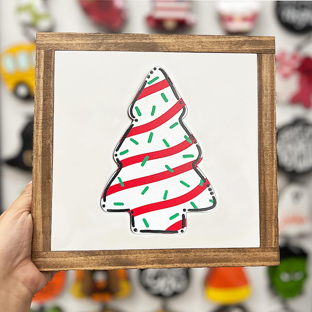 Christmas Tree Snack Cake Attachment | Interchangeable Sign ...