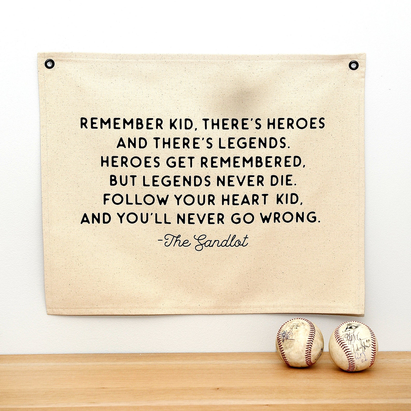 The Sandlot Canvas Flag | Boys Room Decor | Canvas Banner - Etsy