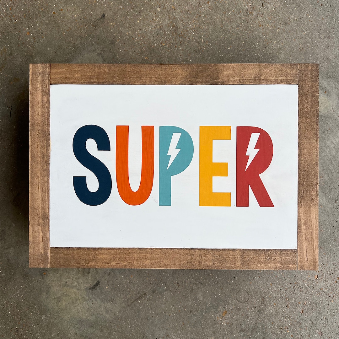 Superhero Sign | Kids Decor | Superhero Room | Nursery Decor ...