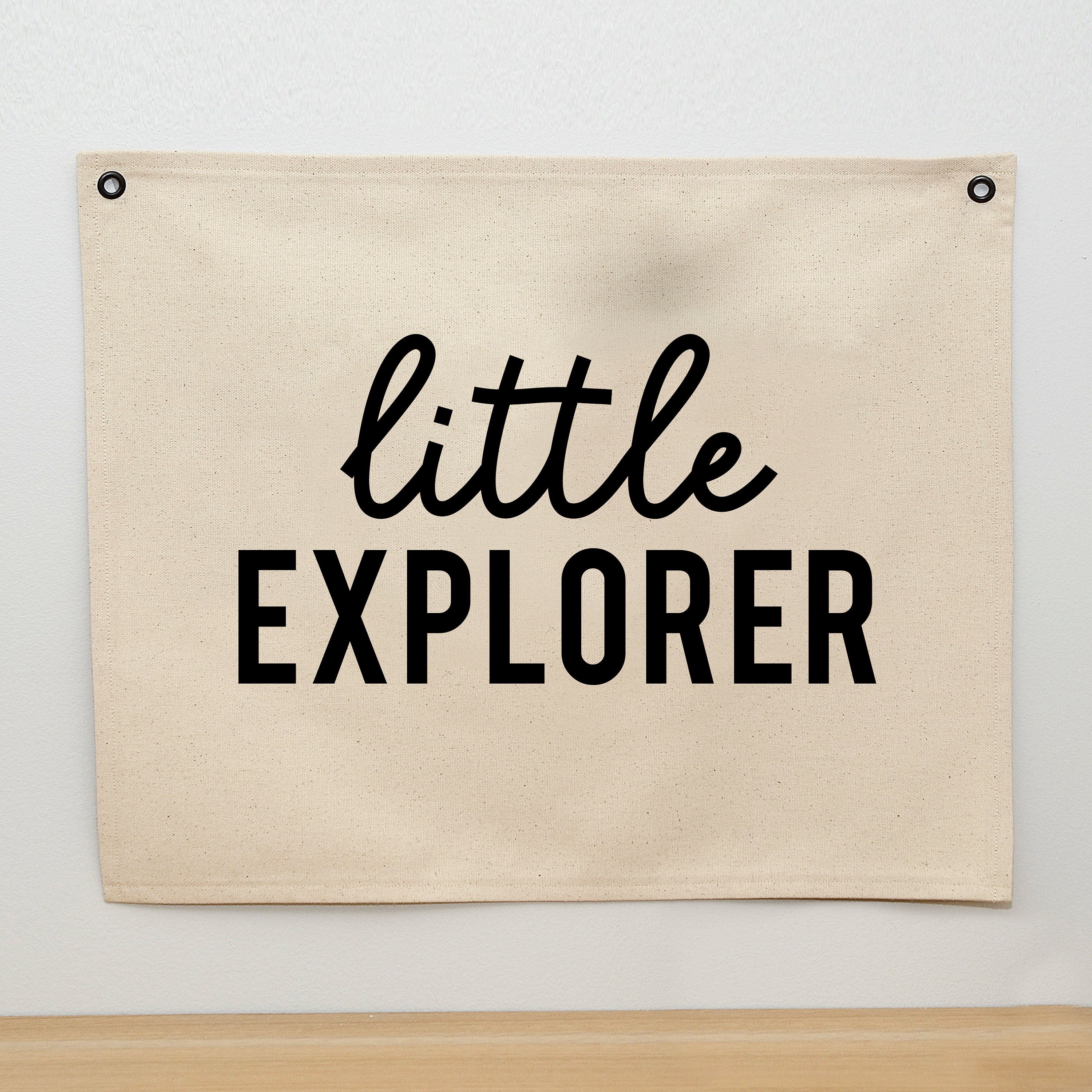 Little Explorer Canvas Flag | Canvas Banner | Kids Decor | Wall Hanging ...
