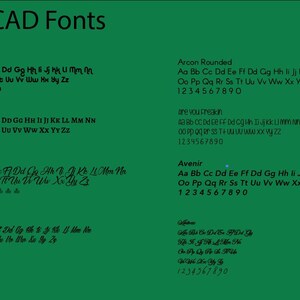 Autocad Fonts & Design Drawings - Etsy