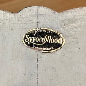 Vintage Syroco MCM Wood Hanging Wall Shelf Sconce - Etsy